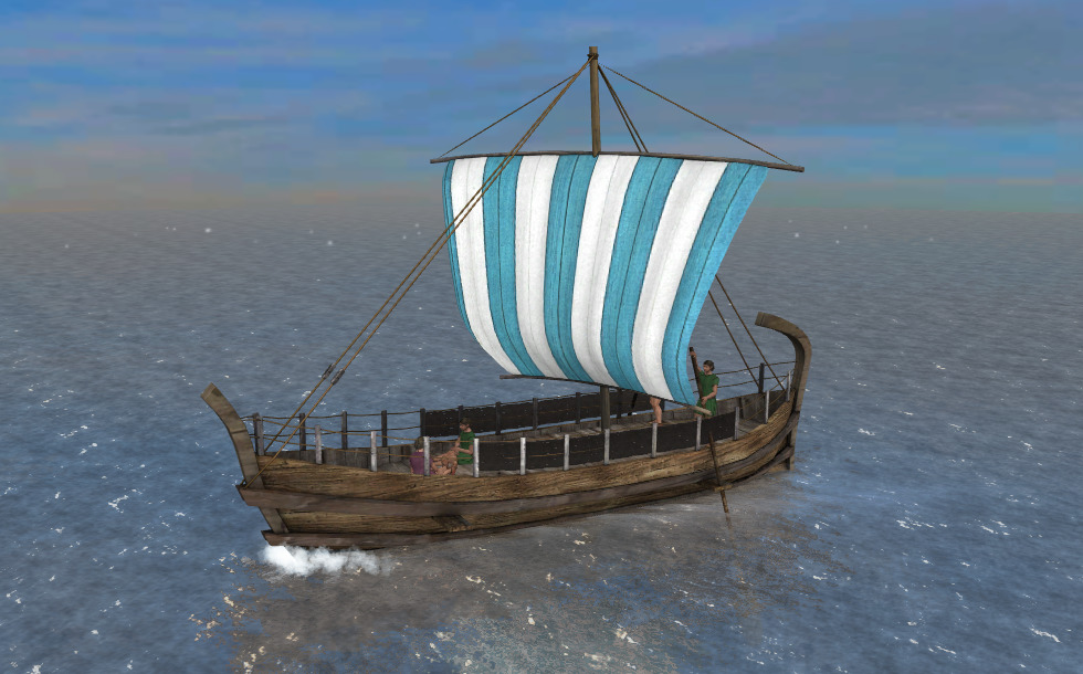 Ancient Greek merchant ship - 3D үзэгдэл - MN Mozaik цахим боловсрол ба ...